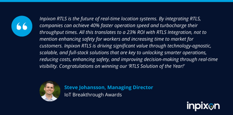 Inpixon Wins 2025 RTLS Solution of the Year Award