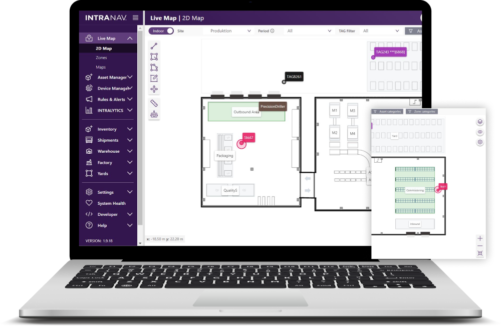 Production Tracking Software with RTLS for Manufacturing
